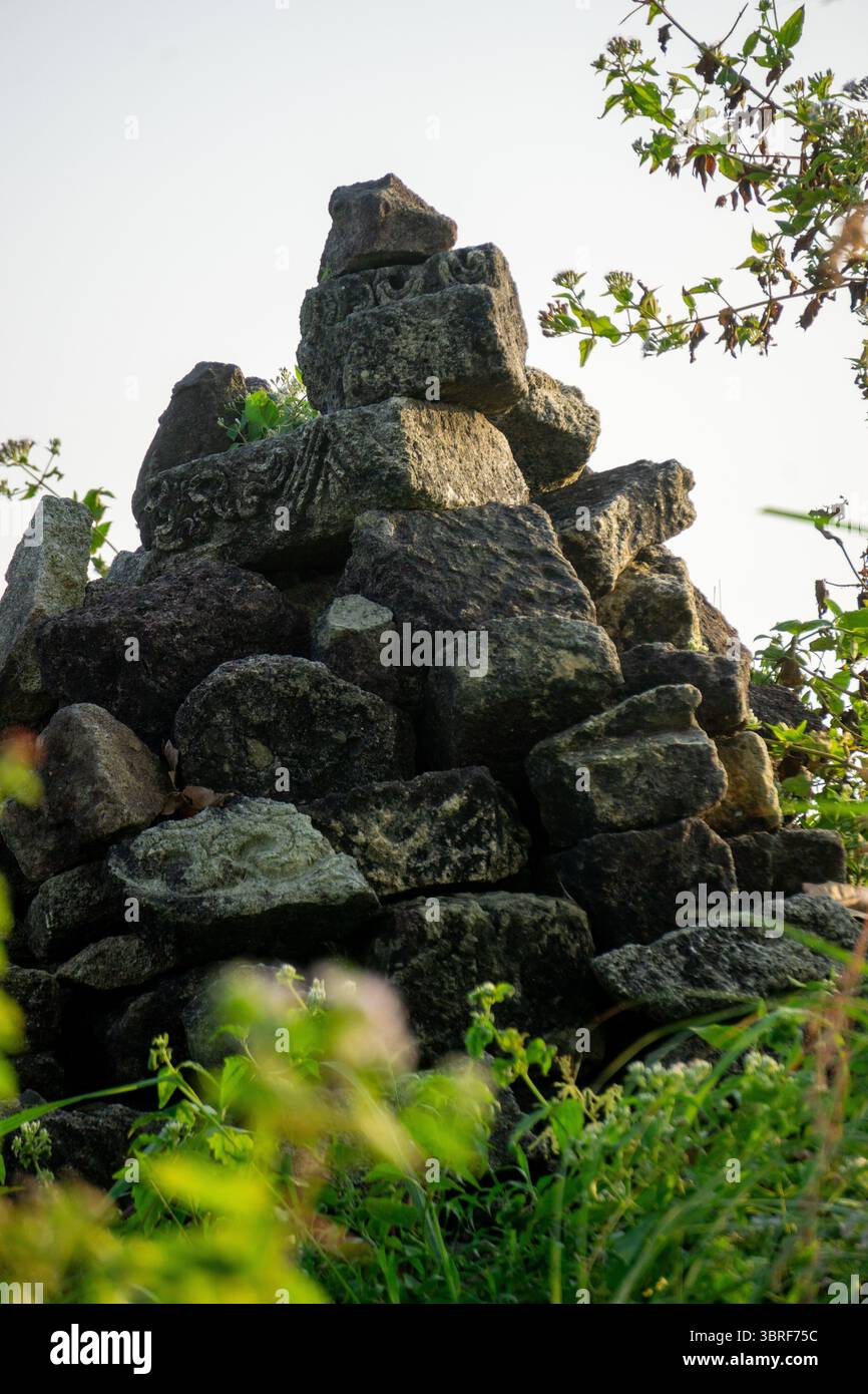 Candi urung or wurung (Urung Temple) on a hill. Urung or Wurung in ...
