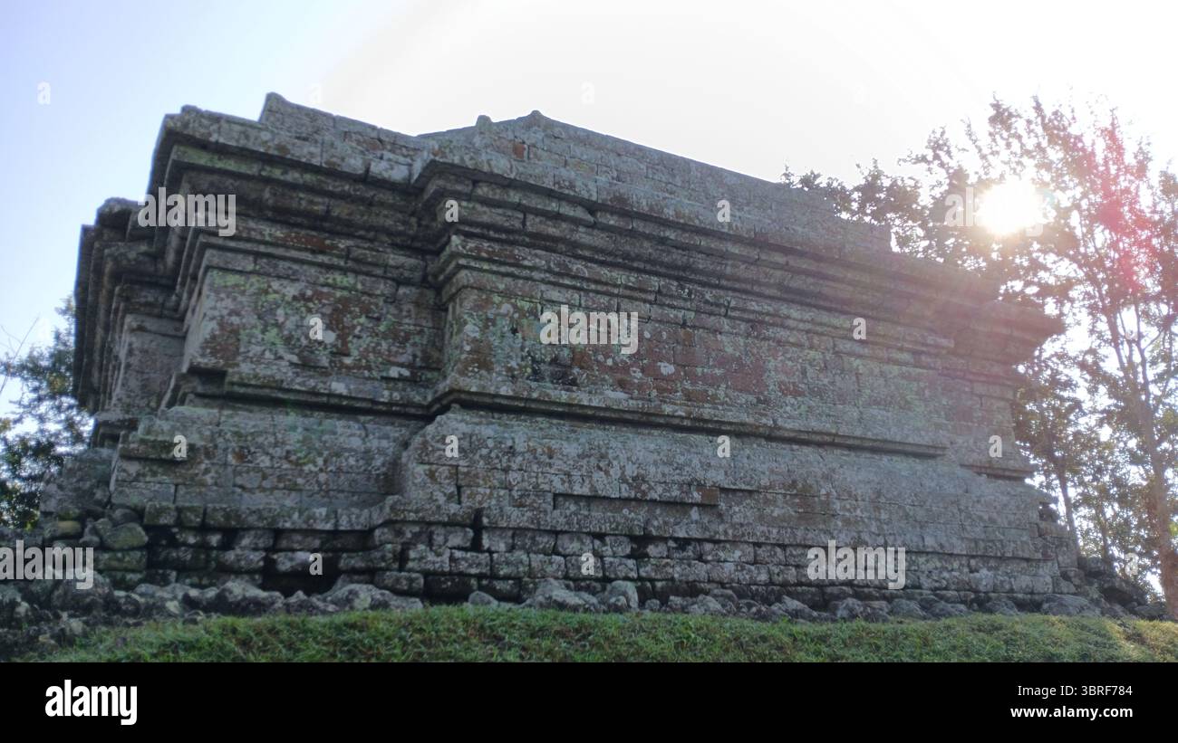 Candi Dadi (Dadi Temple) on a hill. This temple was used as a place of ...