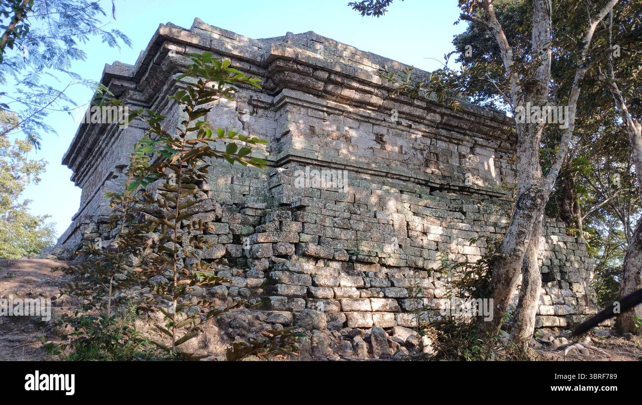 Candi Dadi (Dadi Temple) on a hill. This temple was used as a place of ...