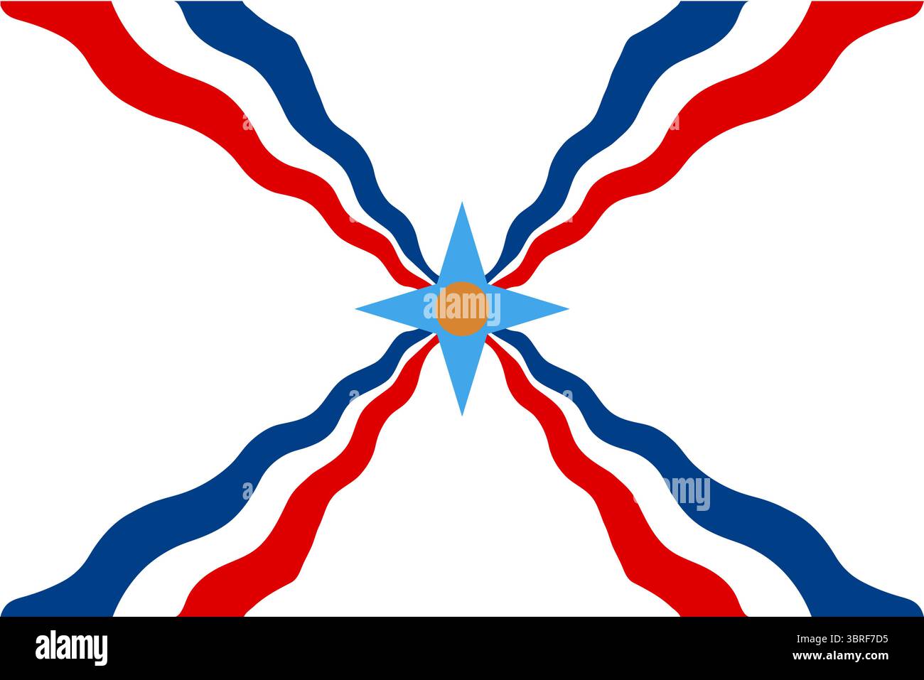 Flag of Assyrian people. vector eps10 file Stock Vector Image & Art - Alamy