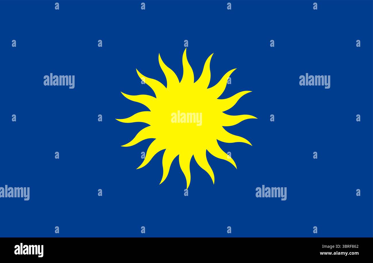 Flag of Solna, Sweden – blue and yellow cross design, municipal flag ...