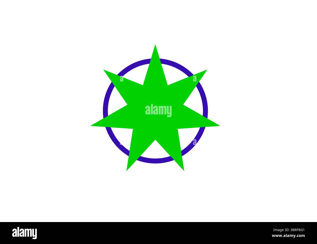 Flag of Aomori City, Japan – Official city flag featuring stylized ...