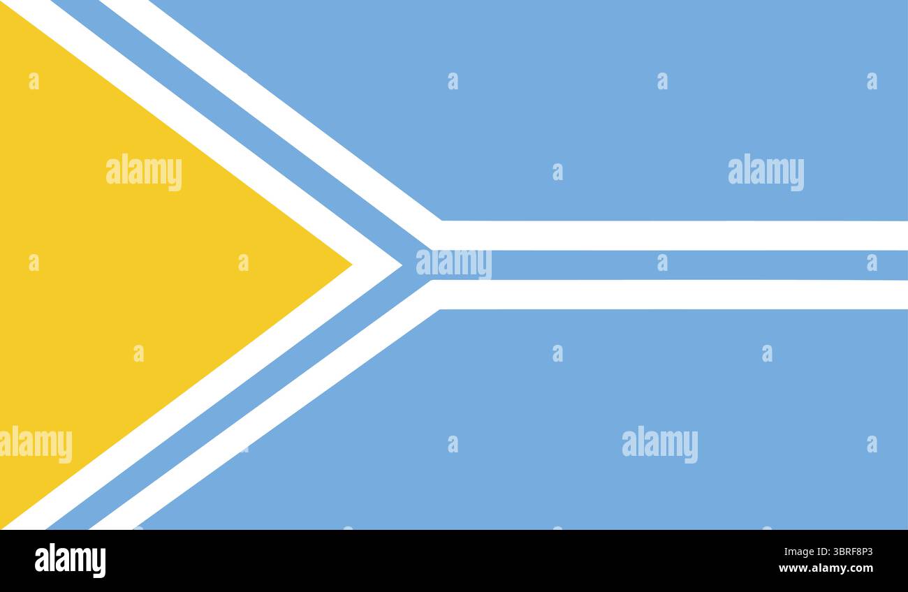 Flag of Tuva – Regional Flag of Tuva Republic, Russia, featuring ...