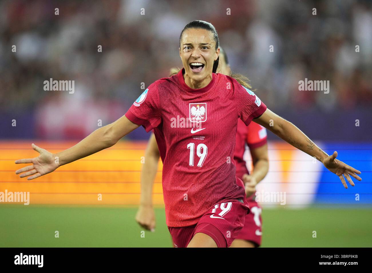 Poland's Natalia Padilla celebrates after scoring her side's opening ...