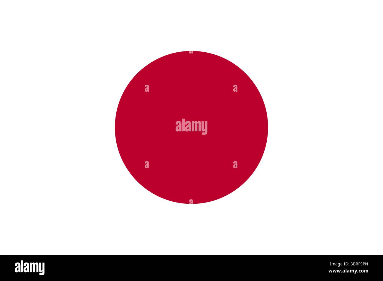 Flag of Japan fluttering over Tokyo Tower, white field with red ...