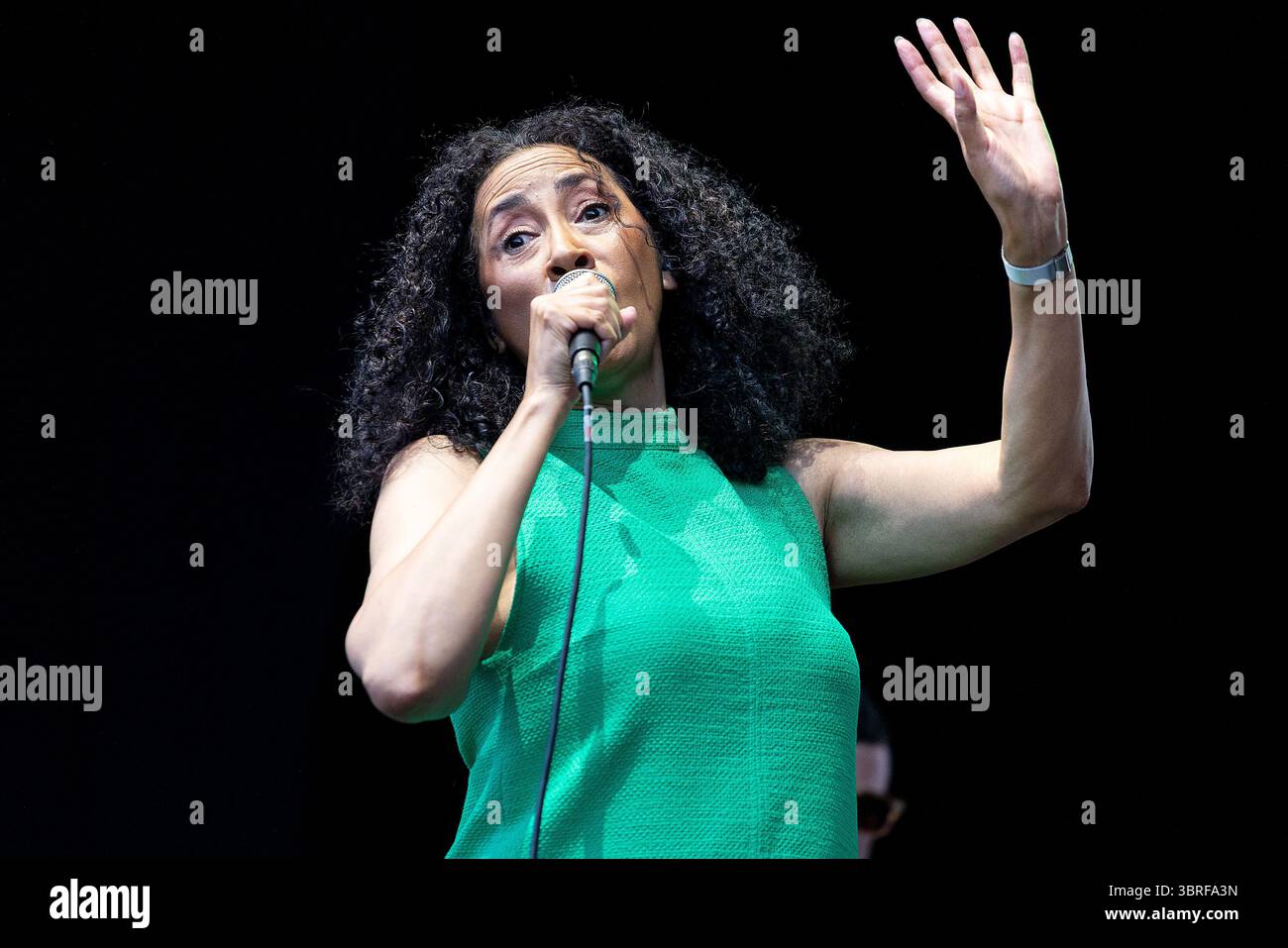 Bodelva, UK. 12th July 2025.Rhoda Dakar performs at the 2025 Eden ...
