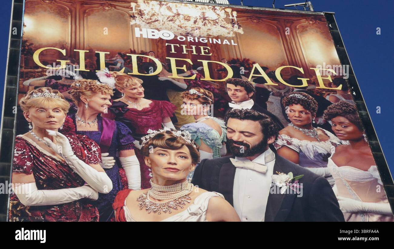 Los Angeles, California, USA 11th July 2025 The Gilded Age HBO Billboard on Sunset Blvd on July ...