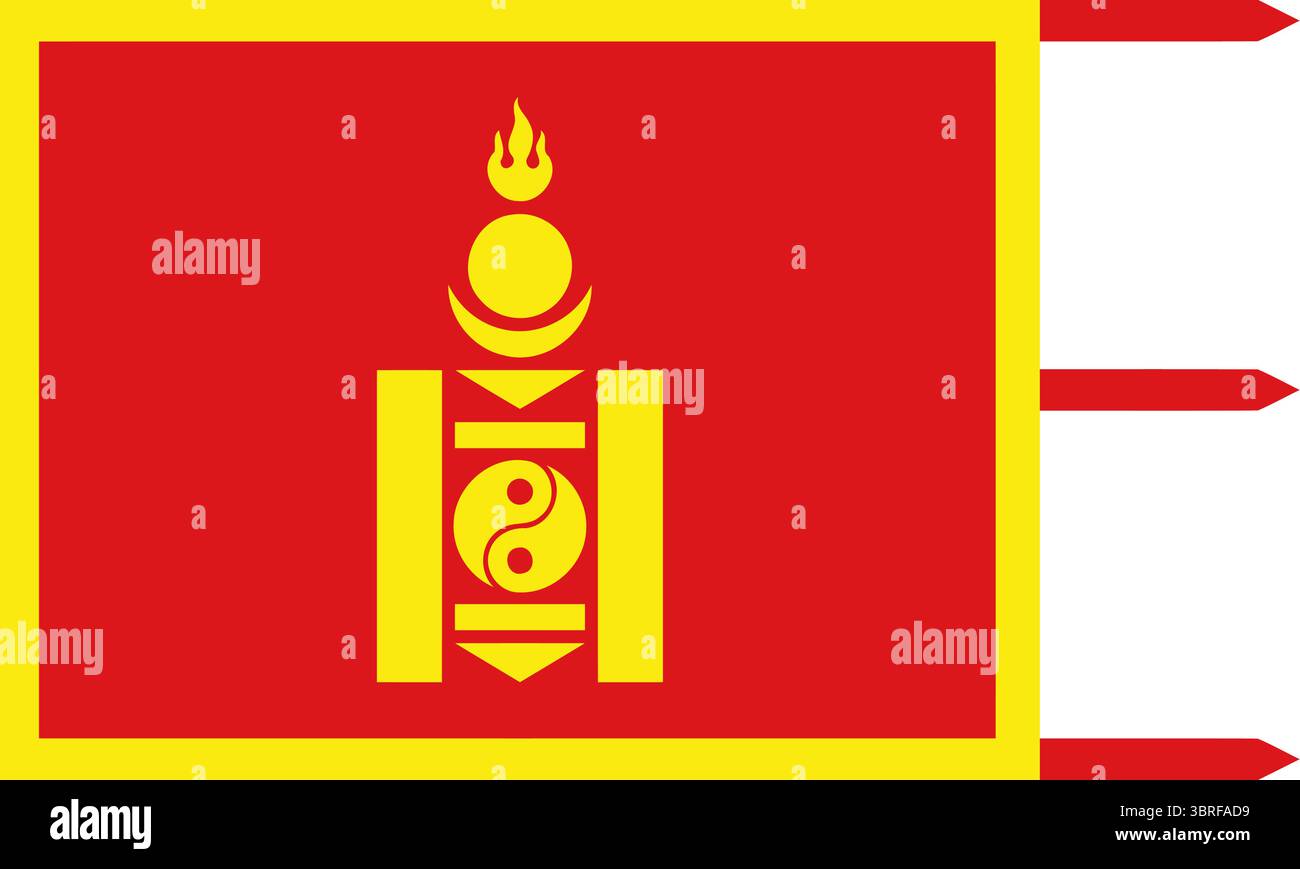 Historical flag of Mongolia (1911–1921) – green-red horizontal bicolor ...