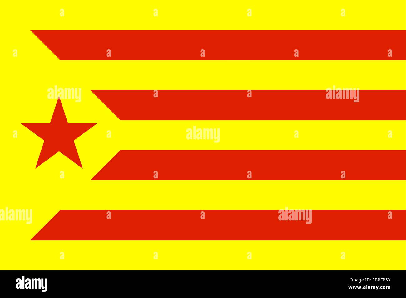 Catalan flag variant hi-res stock photography and images - Alamy