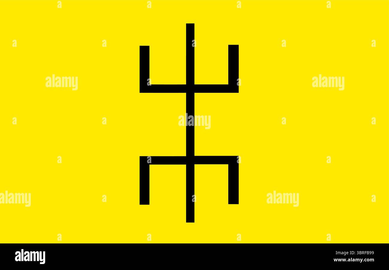 Flag of Kel Ahaggar – official banner of the Tuareg Kel Ahaggar ...