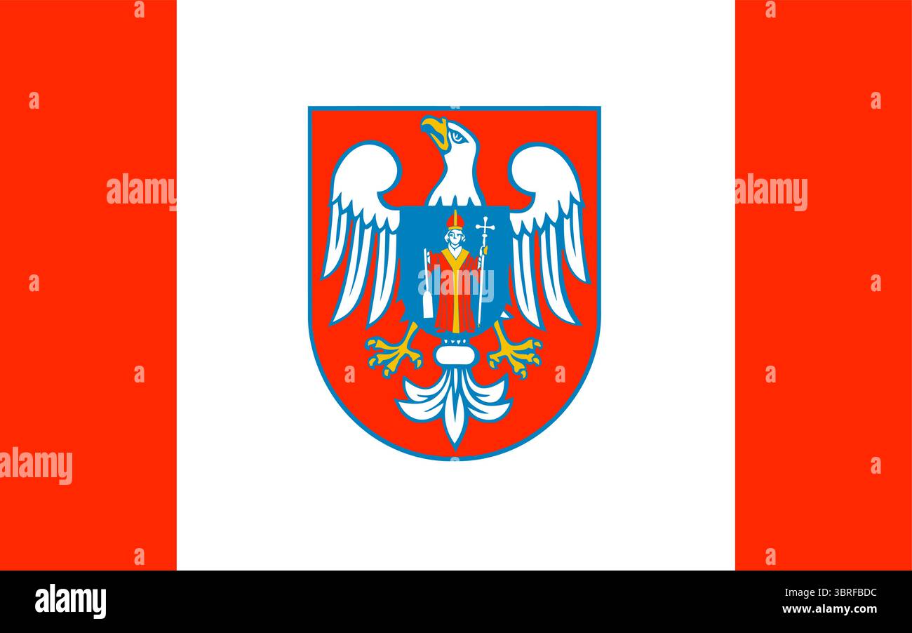 Flag of Mlav district – official flag of Mława County, Poland ...