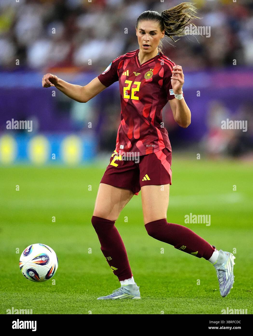 Germany's Jule Brand in action during the UEFA Women's Euro 2025 Group ...