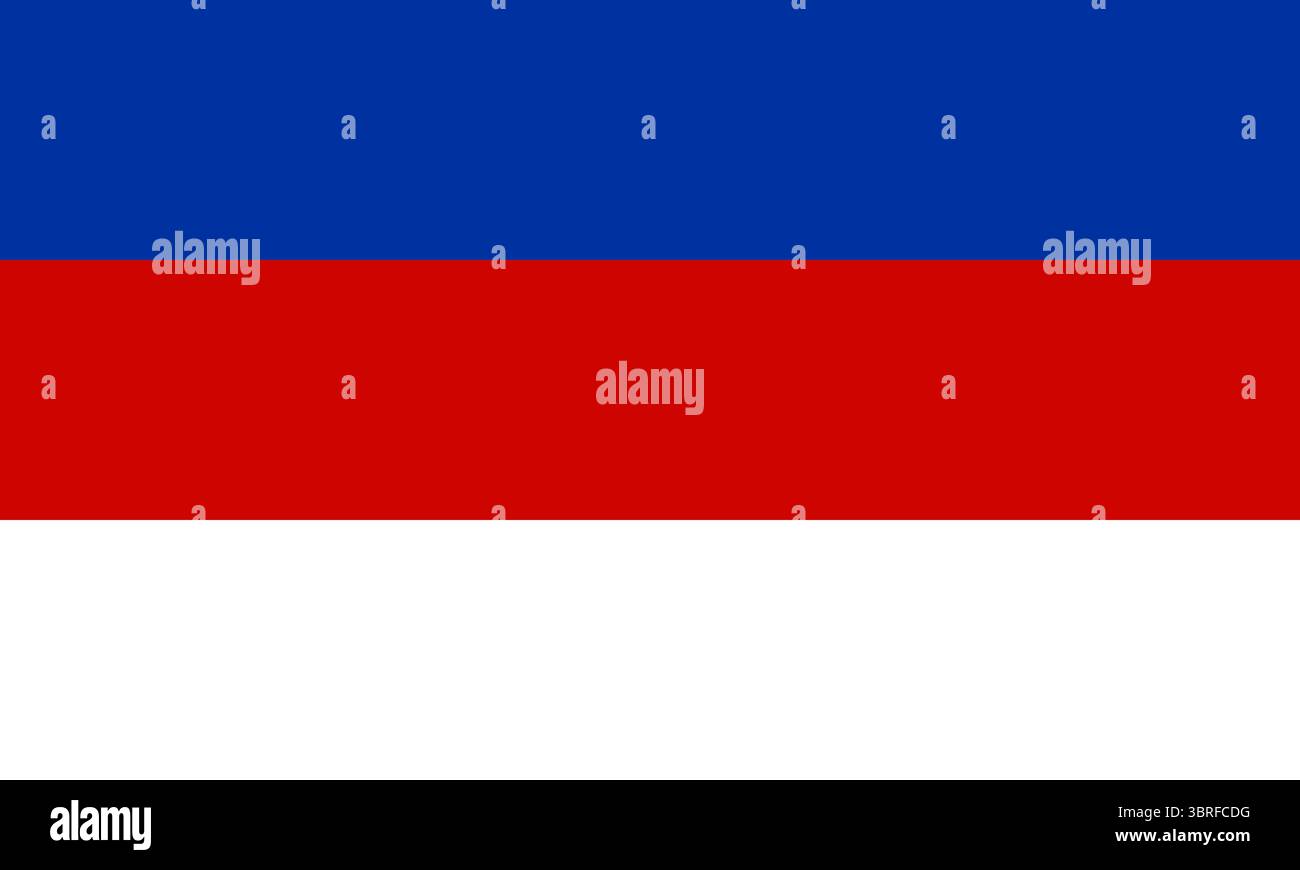 Flag of the Sorbs, Slavic minority in Germany – horizontal blue, red ...