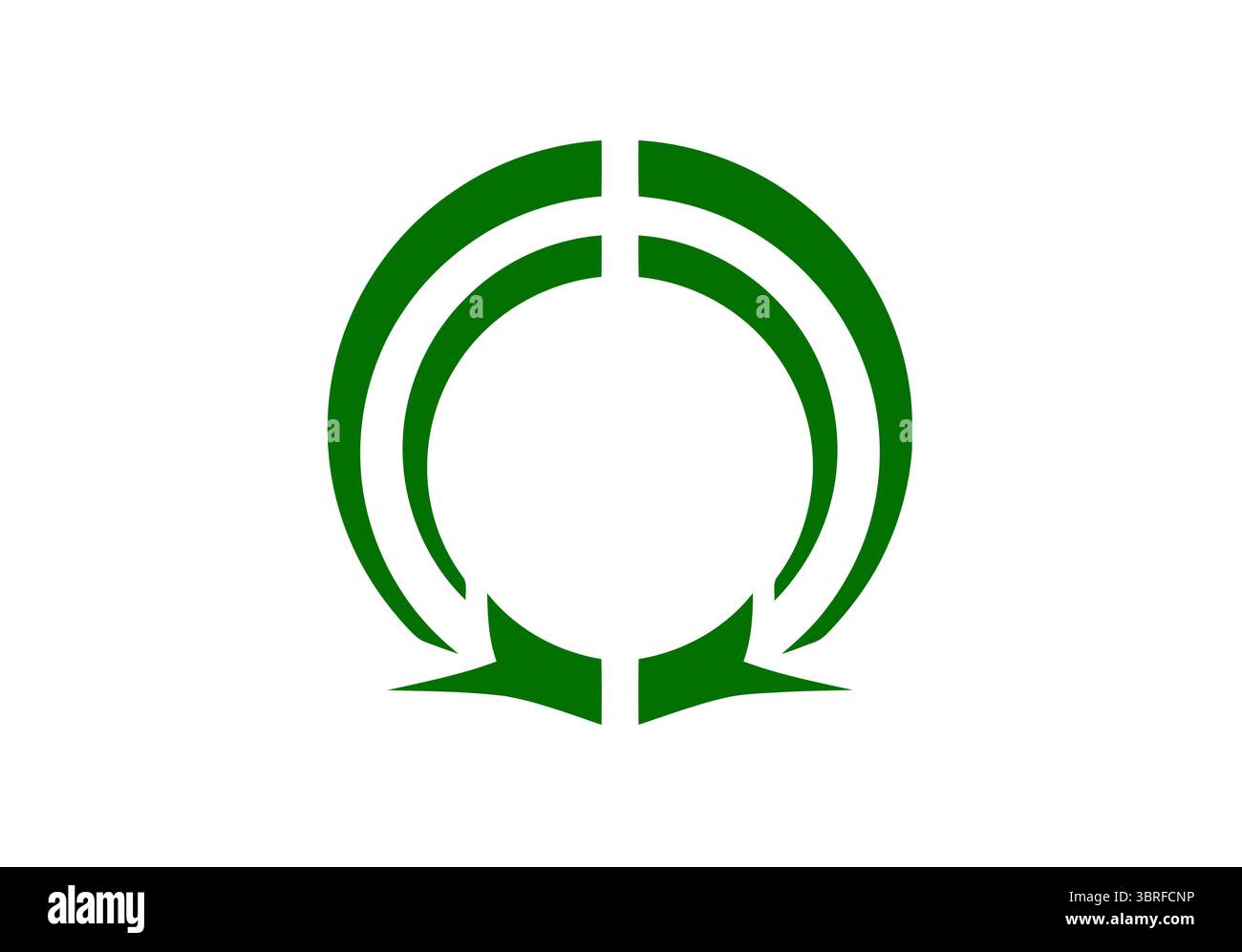 Official flag of Marugame city, Kagawa Prefecture, Japan – white ...