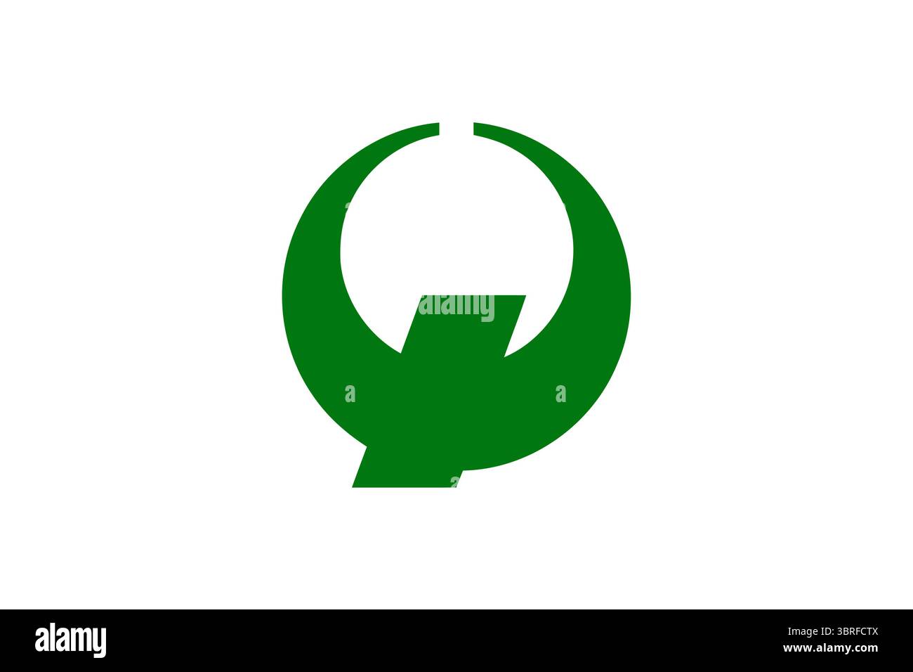 Official flag of Nago city, Okinawa Prefecture, Japan – white stylized ...