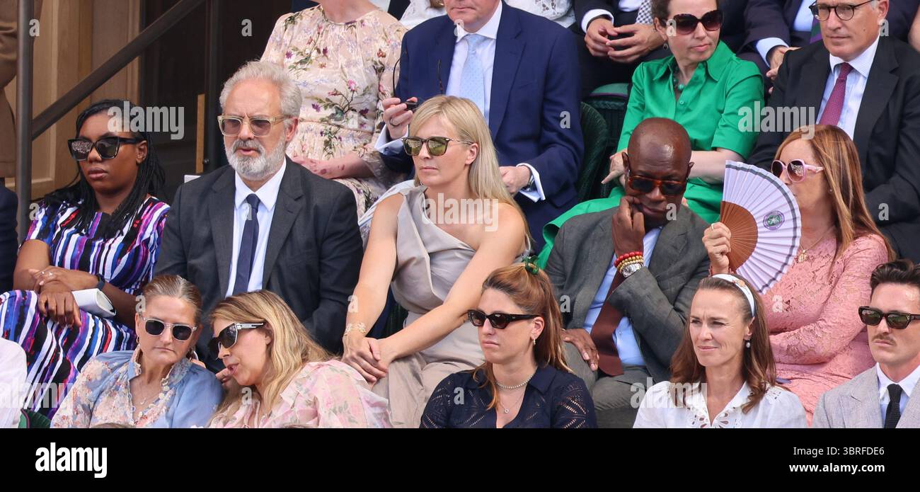 pic shows: Sam Mendes with Clive Myrie on one side and Kemi Badenoch on ...