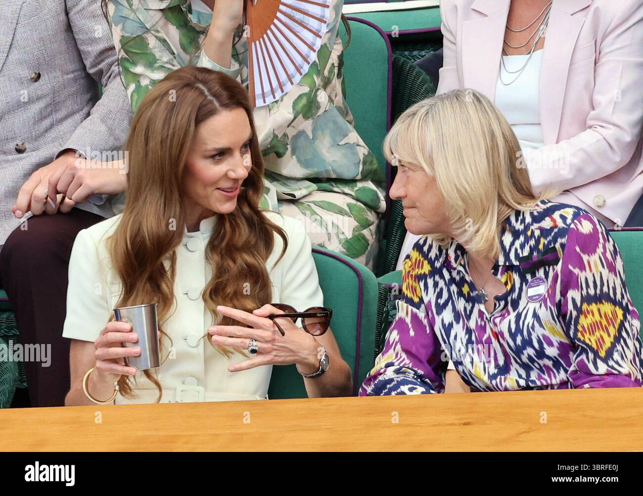 pic shows: Princess of Wales Kate Middleton At the the Wimbledon women ...