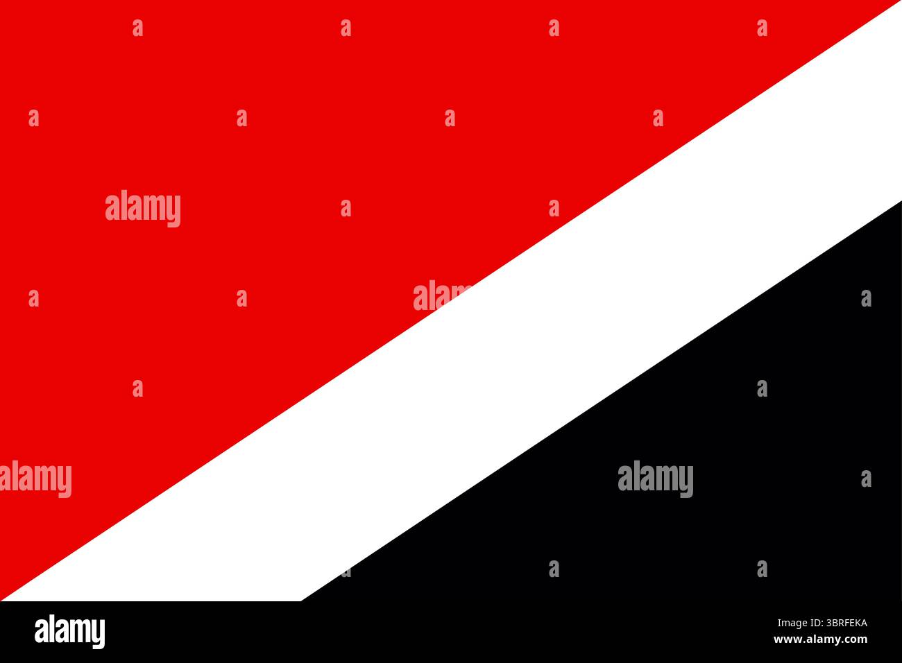 Sealand national flag – red, black and white horizontal tricolor Stock ...