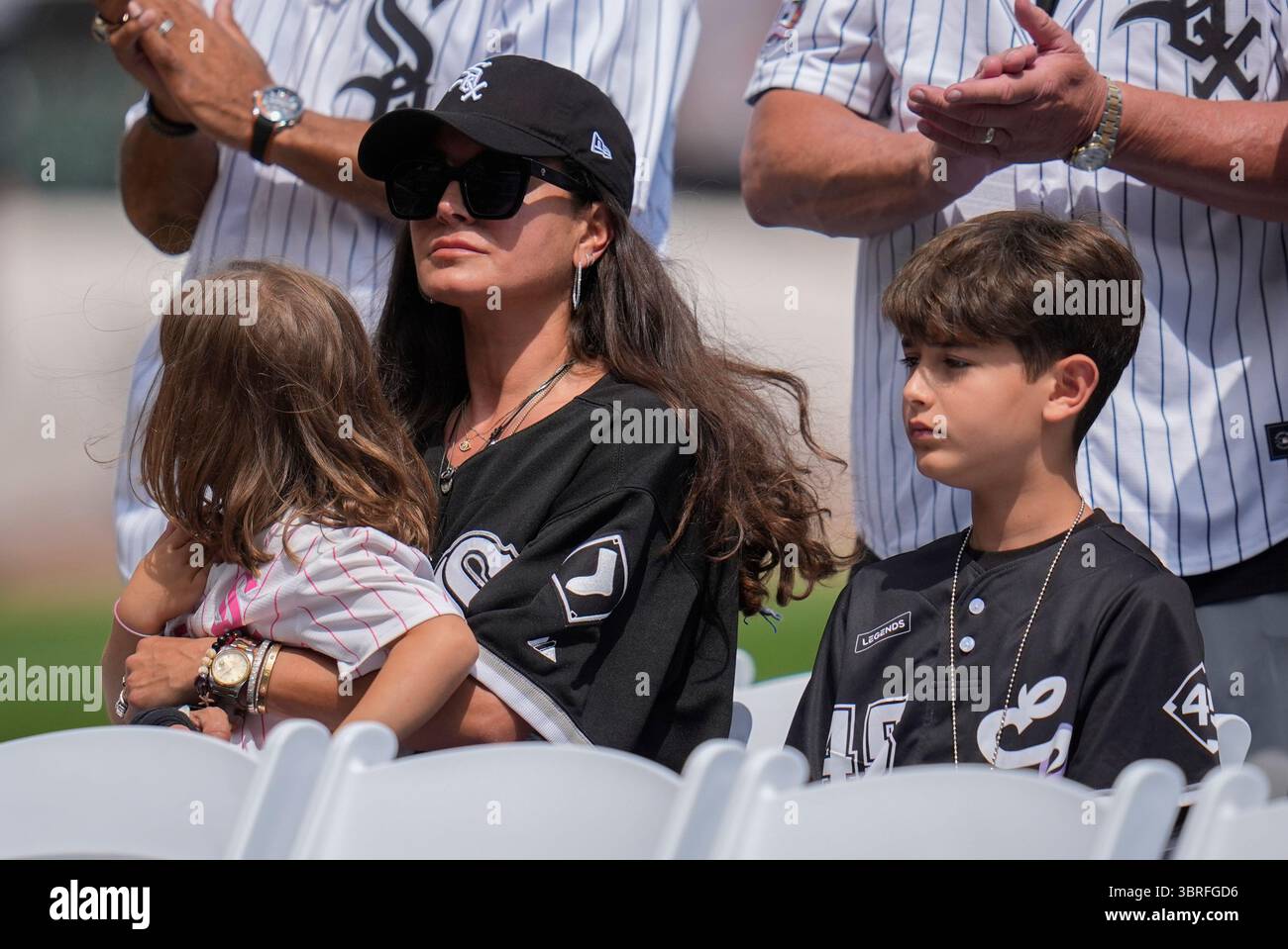 The family of the late Chicago White Sox pitcher Bobby Jenks, his wife ...