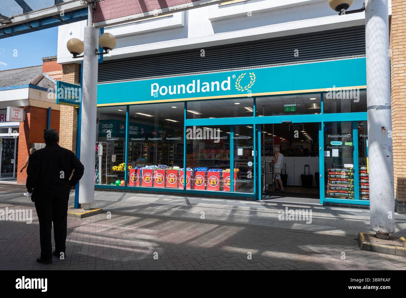Poundland shop front, a discount store sold in 2025 for a nominal sum ...