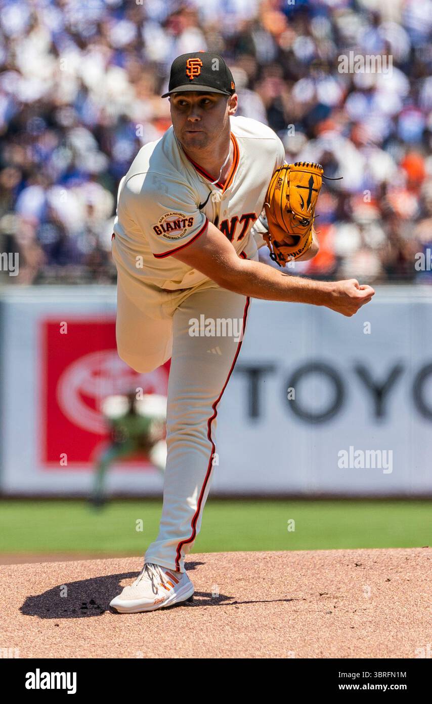 July 12 2025 San Francisco CA, U.S.A. Giants pitcher Landen Roupp (65 ...