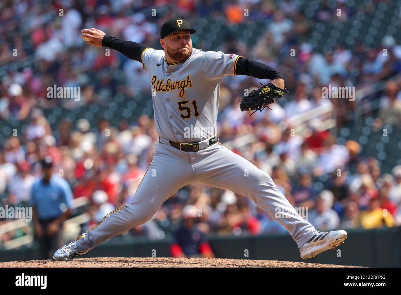 July 12th, 2025: Pittsburgh Pirates pitcher David Bednar (51) pitches ...