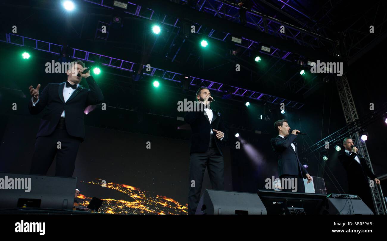 Edinburgh, Scotland, UK. 12th July, 2025. IL Divo performs on stage ...