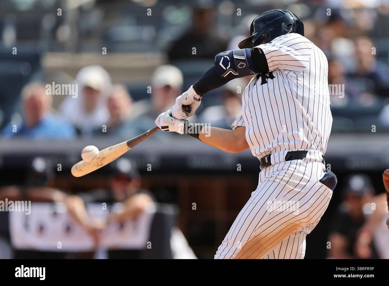 BRONX, NY - JULY 12: New York Yankees shortstop Anthony Volpe (11) gets ...