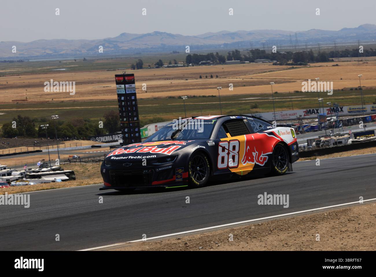 SONOMA, CA - JULY 12: Shane Van Gisbergen (#88 Trackhouse Racing Red ...