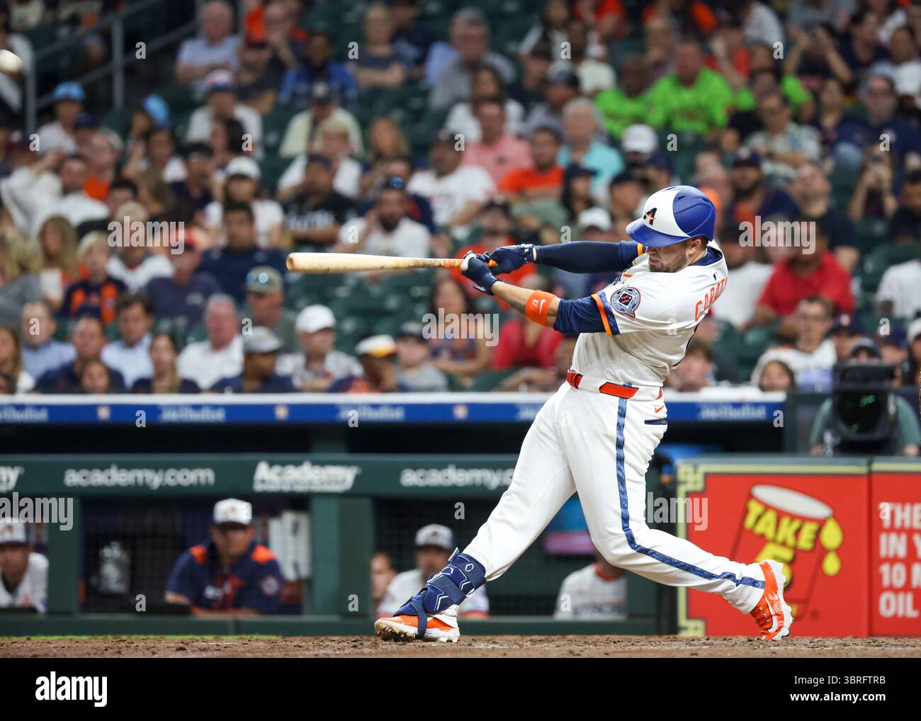 HOUSTON, TX - JULY 07: Houston Astros first baseman Victor Caratini (17 ...