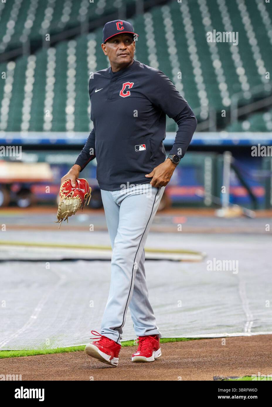 HOUSTON, TX - JULY 07: Cleveland Guardians first base coach Sandy ...
