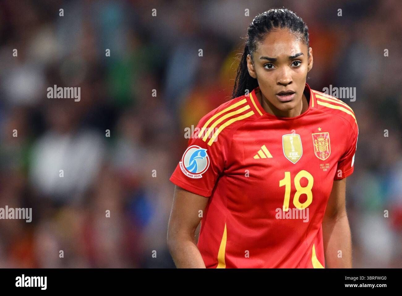 BERN - Salma Paralluelo of Spain during the European Championship Group ...