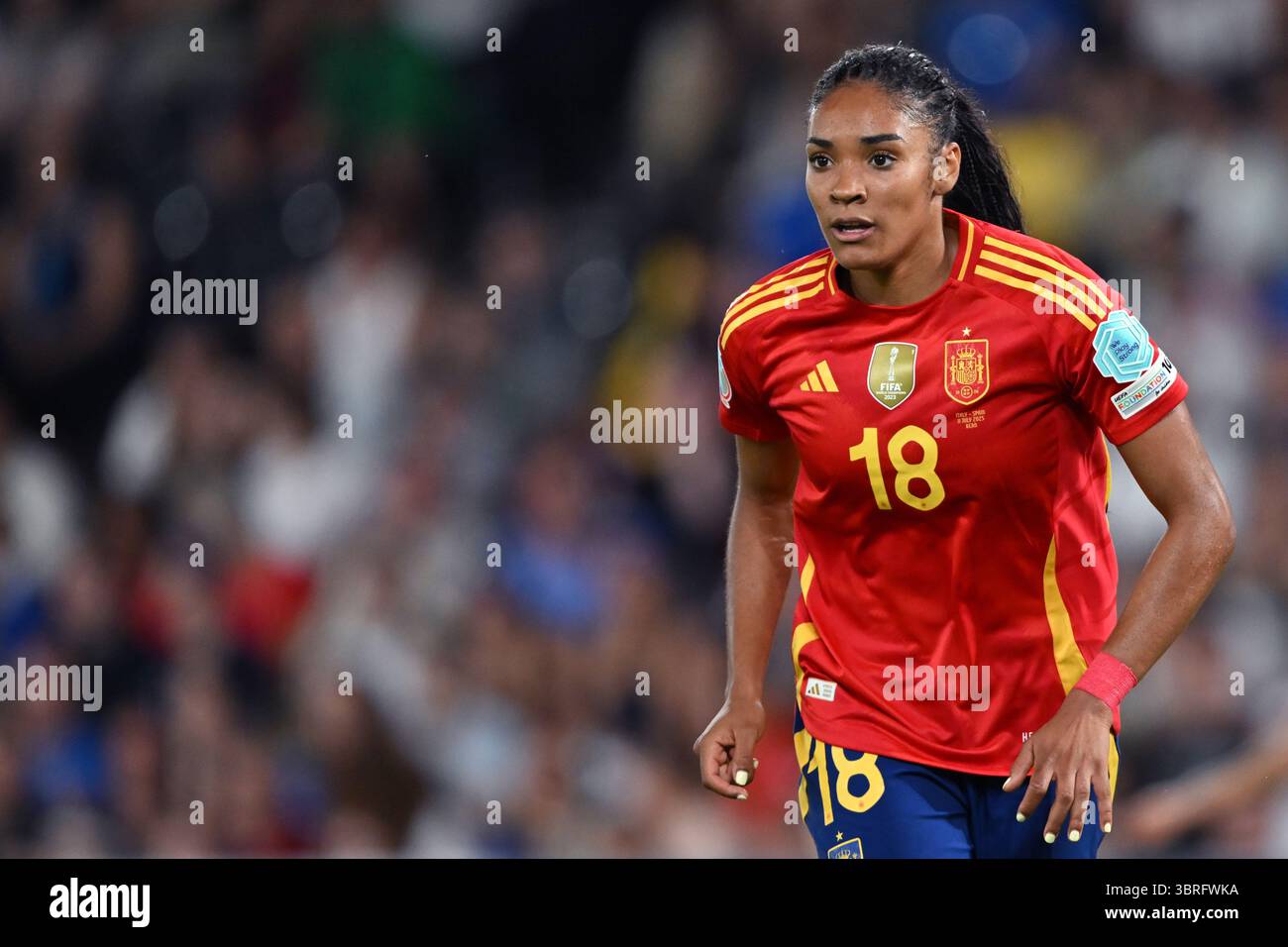 BERN - Salma Paralluelo of Spain during the European Championship Group ...