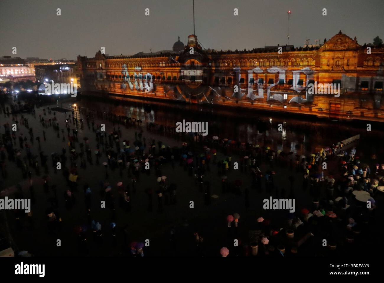 Mexico City, Mexico. 11th July, 2025. Inauguration of the Light show to ...
