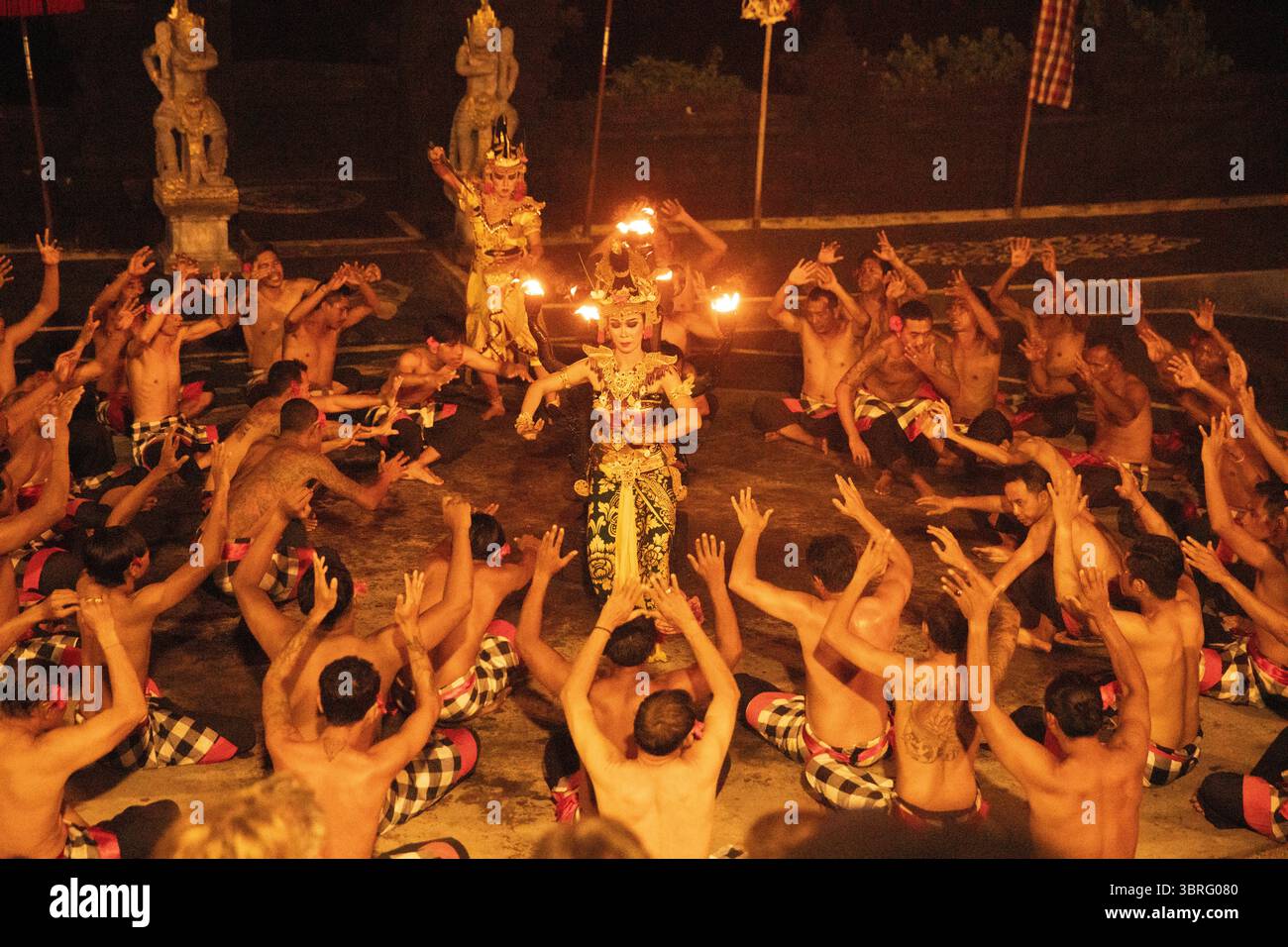 Uluwatu Temple Kecak Dance, Bali Indonesia Stock Photo - Alamy