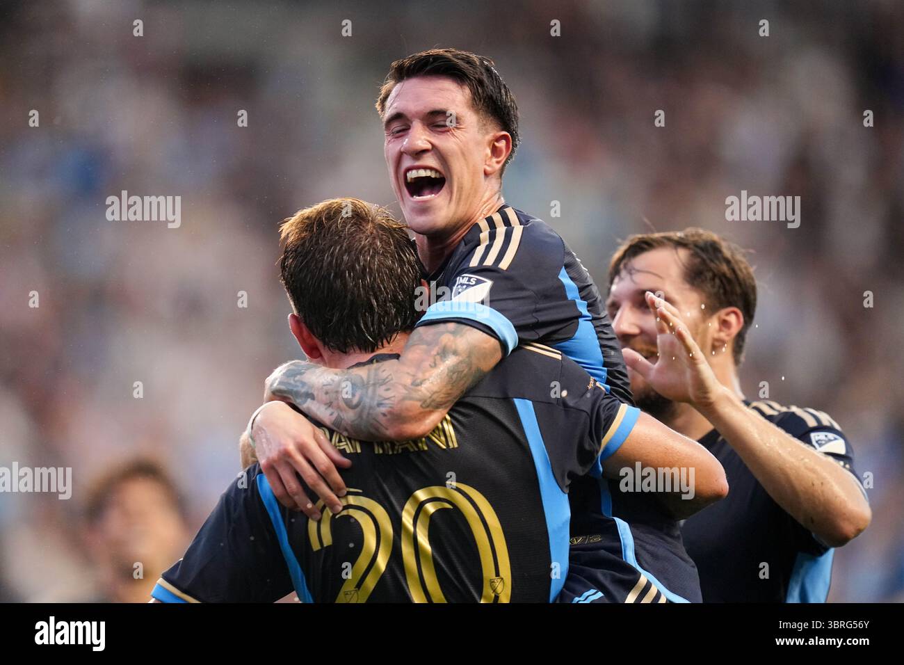 July 12, 2025: Philadelphia Union Forward Bruno Damiani (20) and ...