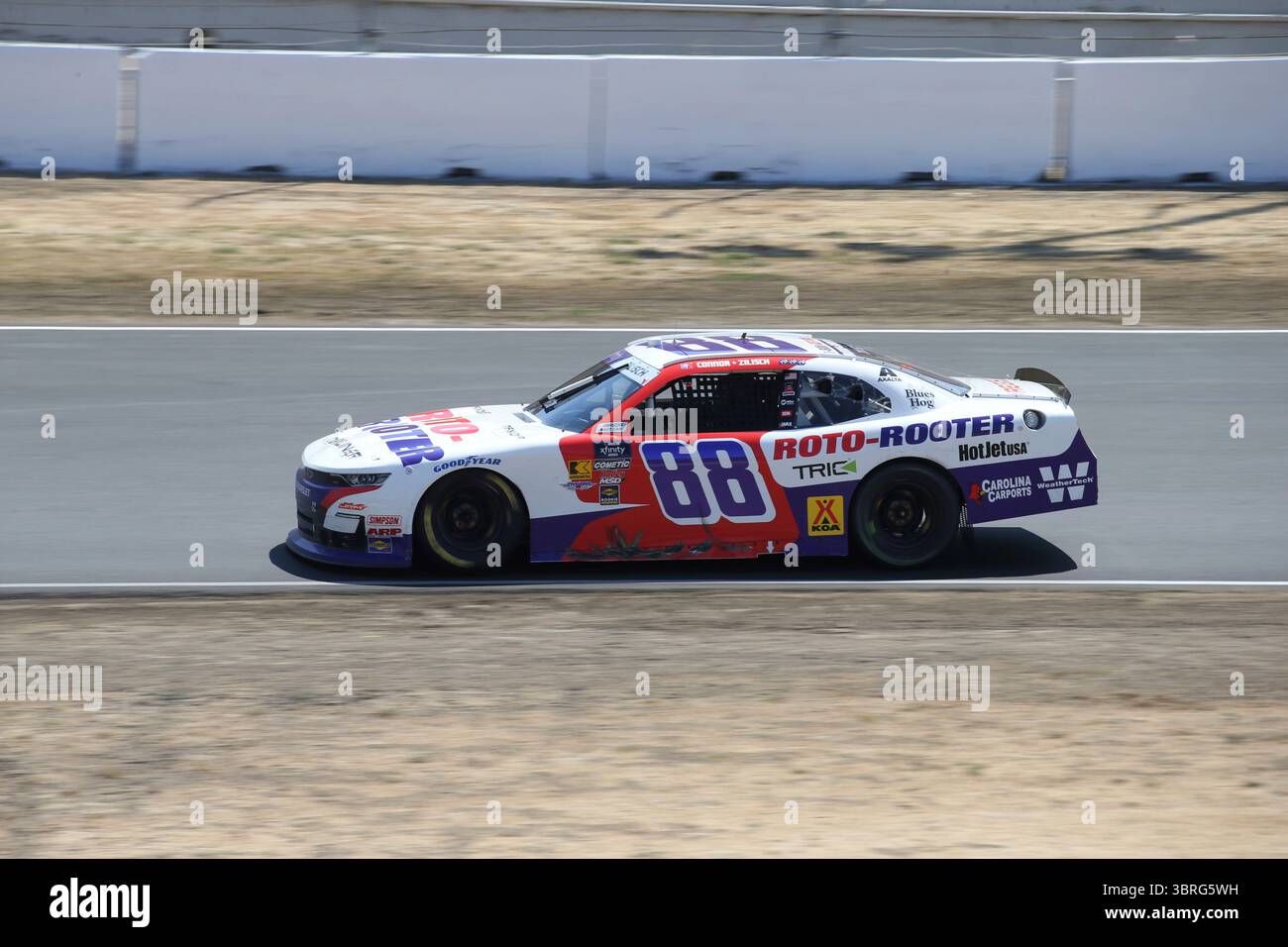 SONOMA, CA - JULY 12: Connor Zilisch (#88 JR Motorsports Roto-Rooter ...