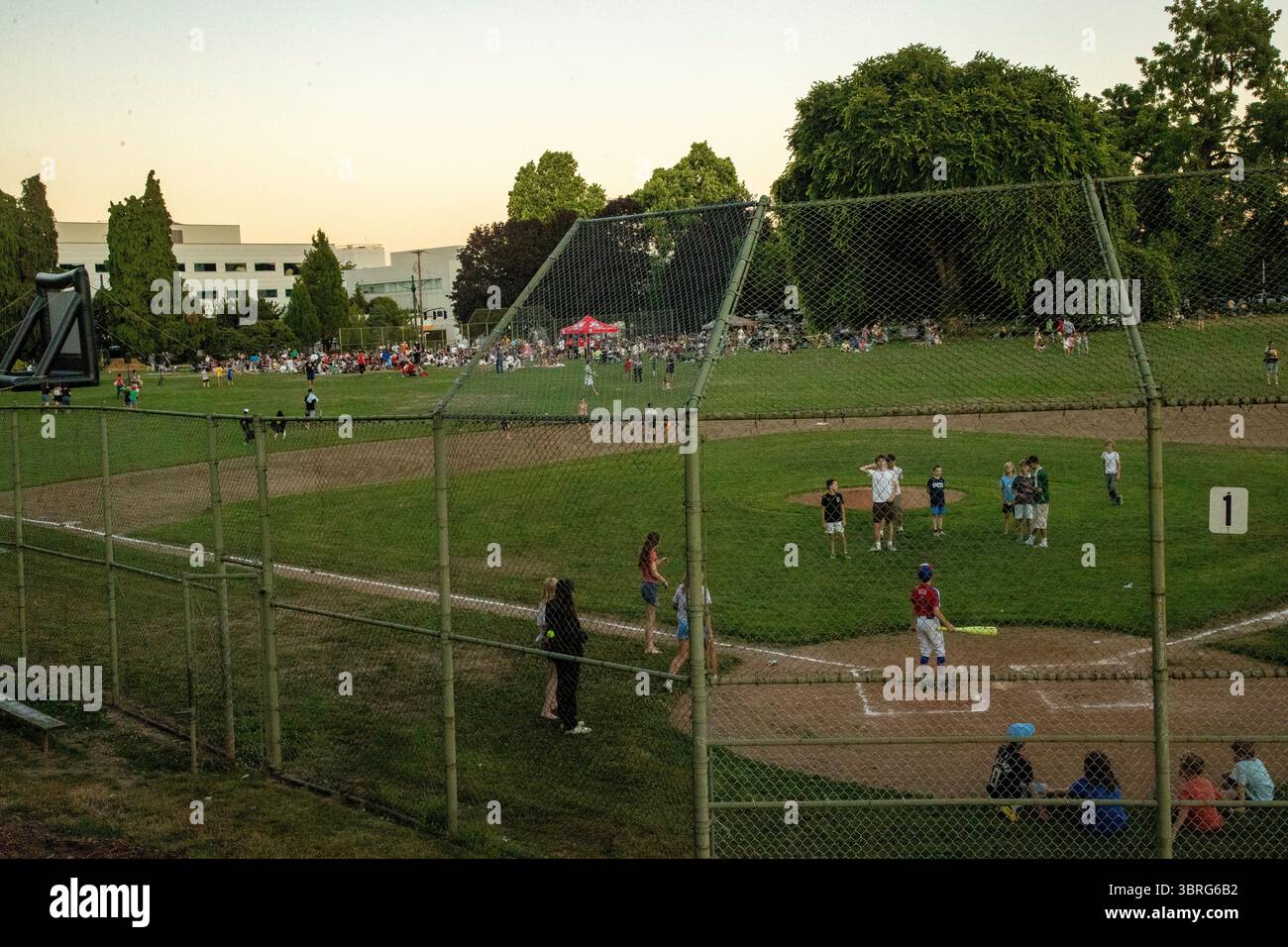 PORTLAND, OR – JULY 11, 2025: A screening of The Sandlot was held at ...