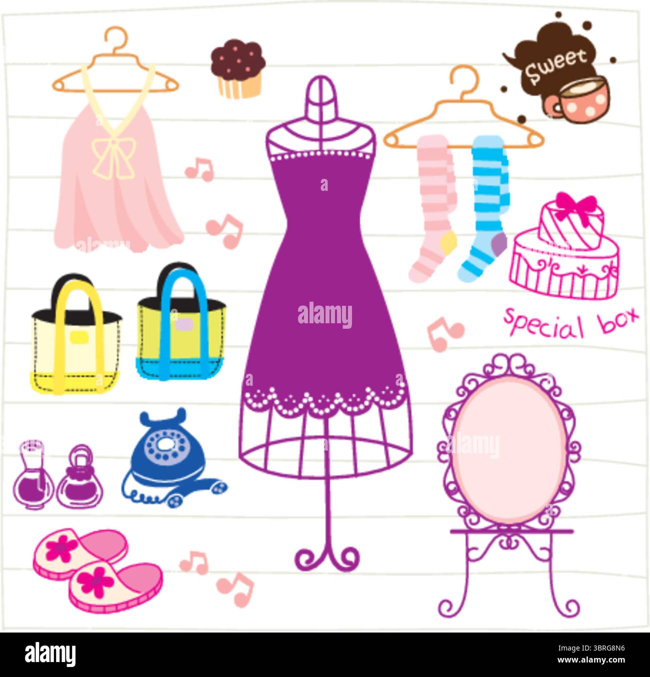 Powder foundation make up Stock Vector Images - Alamy