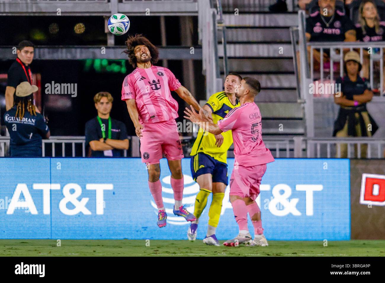 FT. LAUDERDALE, FL - JULY 12: Maximiliano Falcon (37) of Inter Miami CF ...