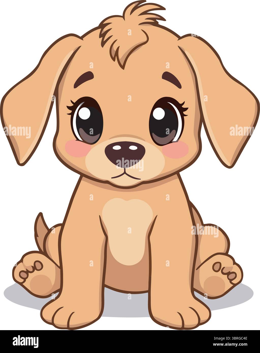 Simple cartoon drawing brown Stock Vector Images - Alamy