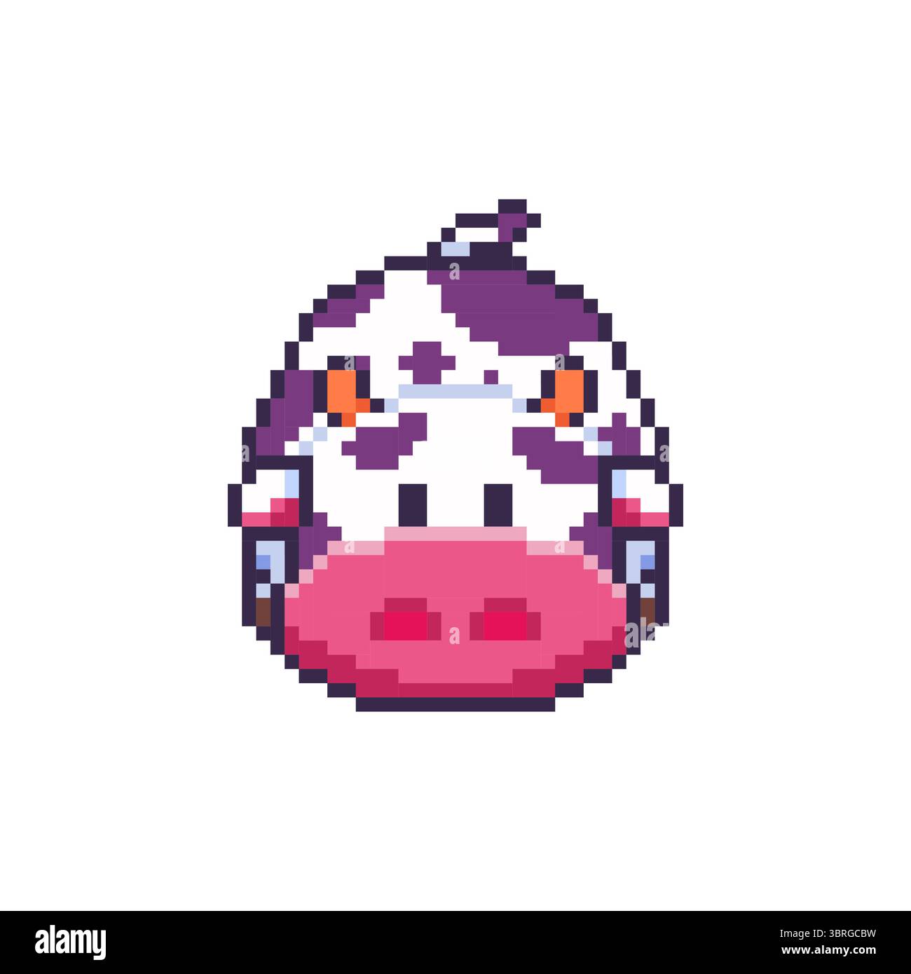 Pixel art new year Cut Out Stock Images & Pictures - Alamy