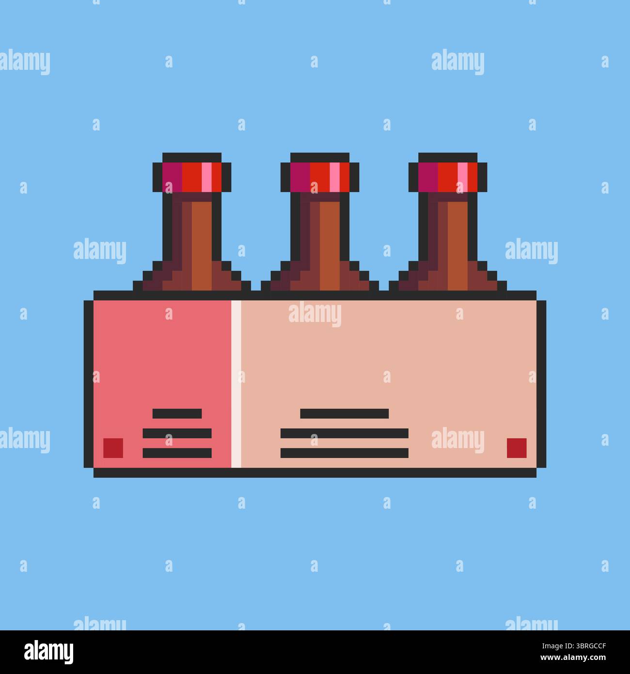 Presentation glass bottle empty Stock Vector Images - Alamy