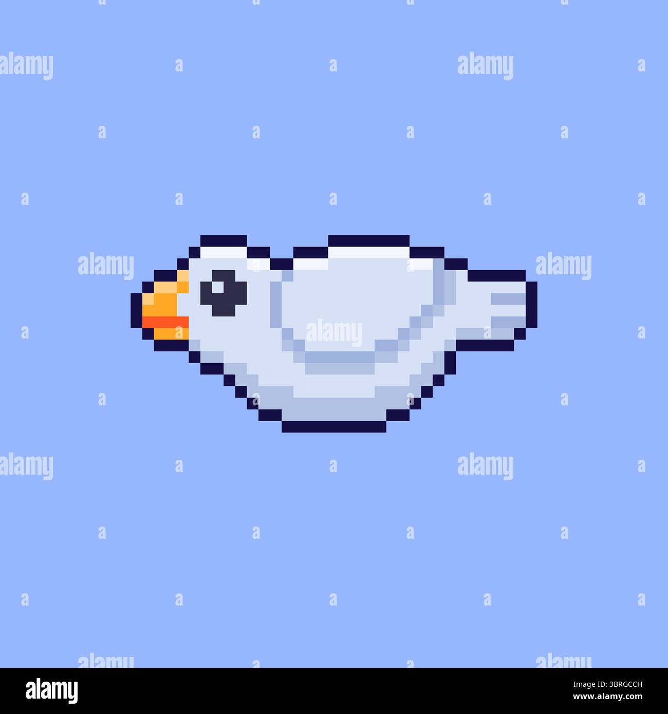 Pixel art flying bird hi-res stock photography and images - Alamy