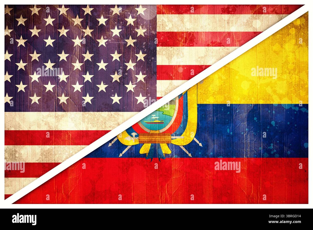 Ecuador usa flag hi-res stock photography and images - Alamy