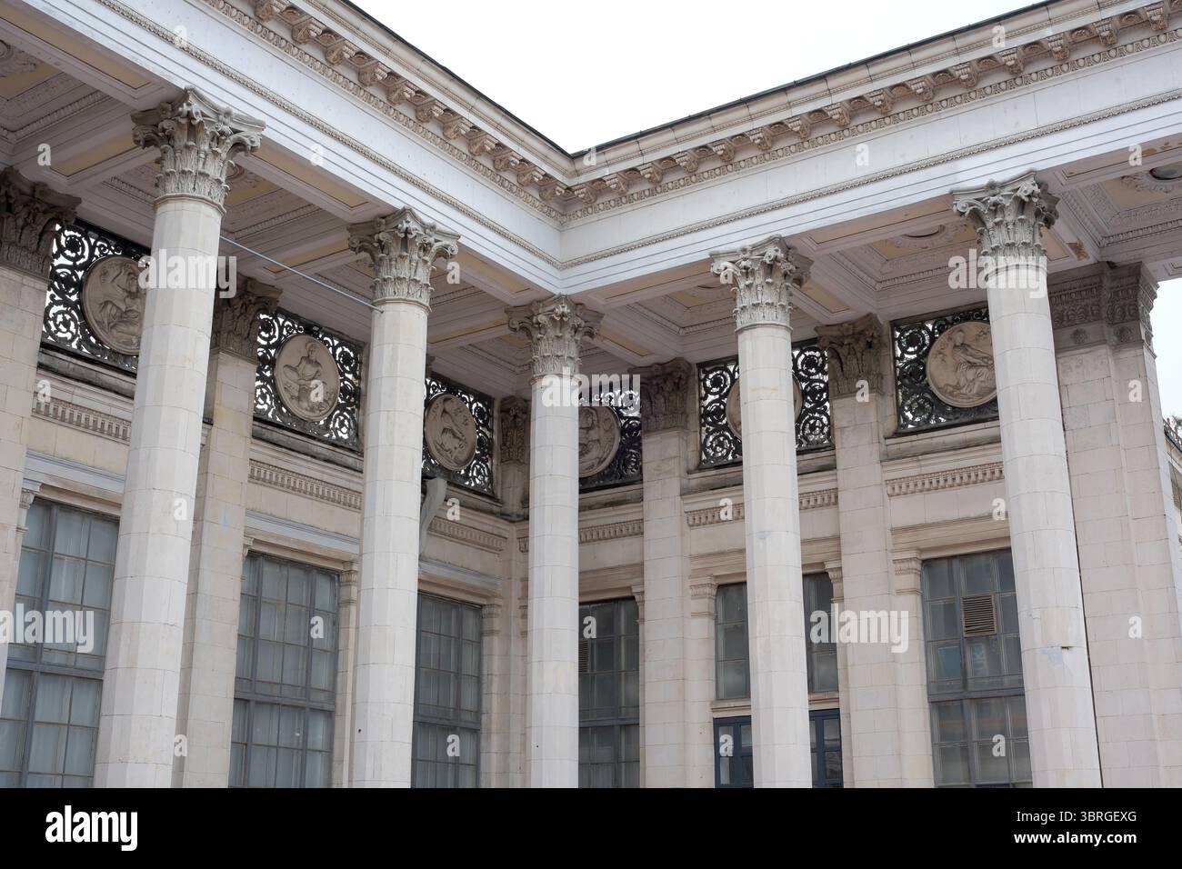 Stunning classical pillars support a magnificent historic structure ...