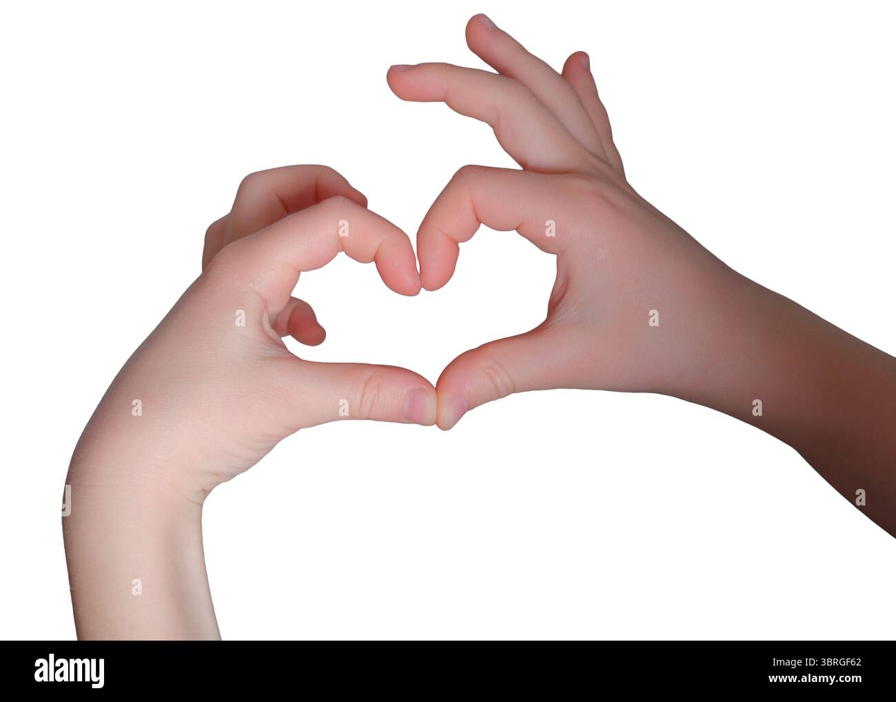 Two hands gracefully create a heart shape, expressing affection and ...
