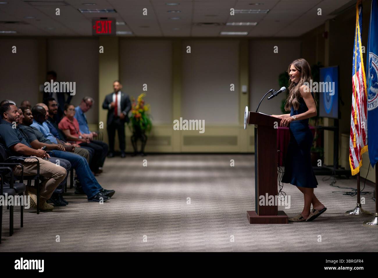 Department of Homeland Security (DHS) Secretary Kristi Noem visits the ...