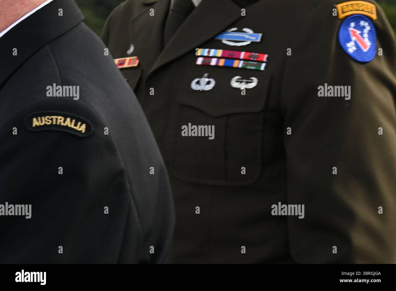 Sydney, Australia. 13th July, 2025. Australian and US Military uniforms during the Talisman ...