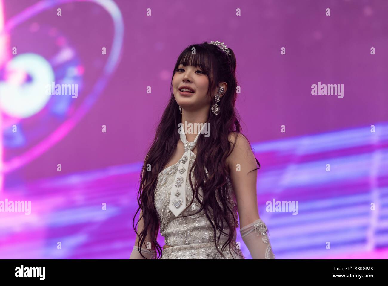 Berlin, Germany - July 12, 2025, Korean girl group IVE performs on the ...